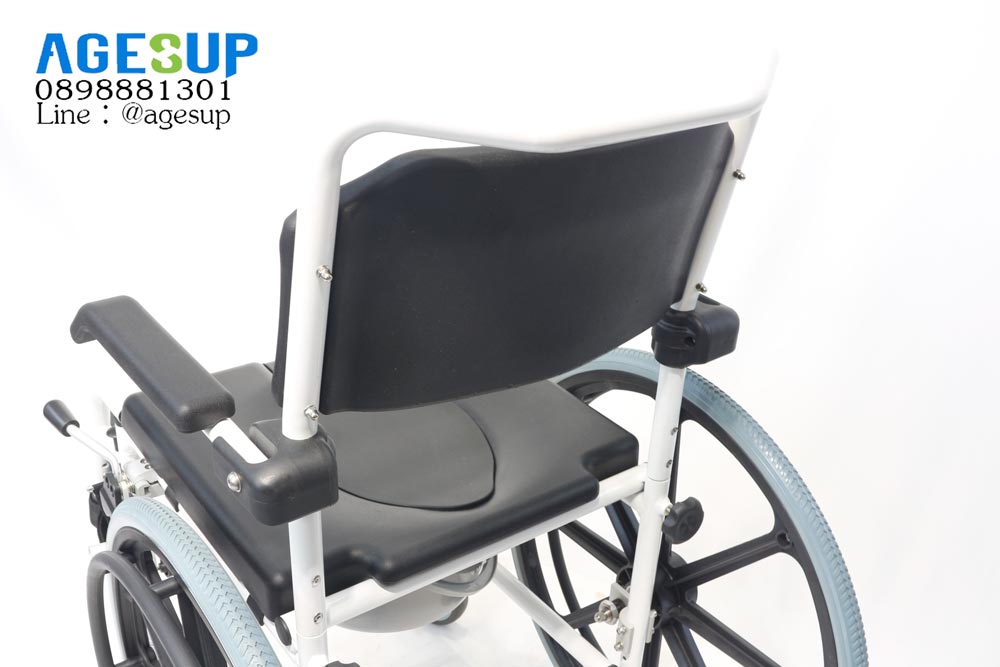 เก้าอี้นั่งถ่าย รถเข็นนั่งถ่าย แบบล้อใหญ่ รุ่น Orca (ออก้า) - agesup