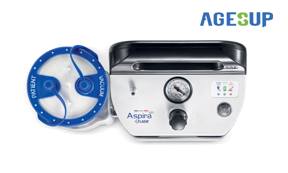เครื่องซักชั่นดูดเสมหะแบบพกพา FLAEM รุ่น Aspira GO (AR30P00) - agesup